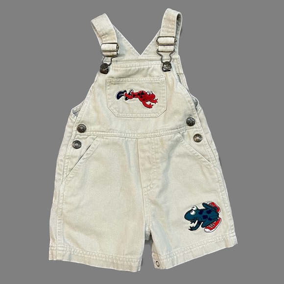 In Design | Bottoms | In Design Kids Tree Frog Denim Overalls Size 2t ...